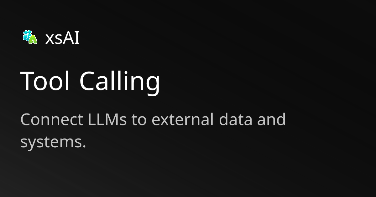 Tool Calling
